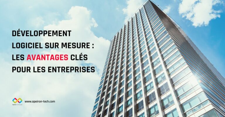 Développement logiciel sur mesure : Les Avantages clés | Apeiron ...